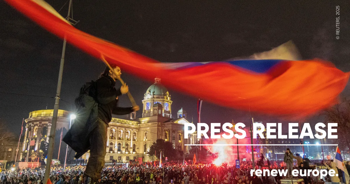 Renew Europe: EU must stand with Serbian students and hold Vučić ...